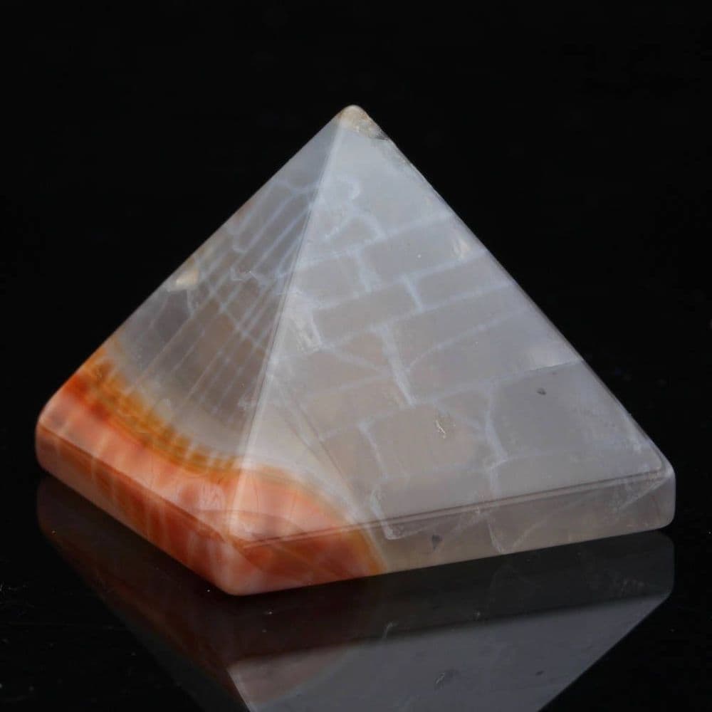 Fire Agate Pyramid