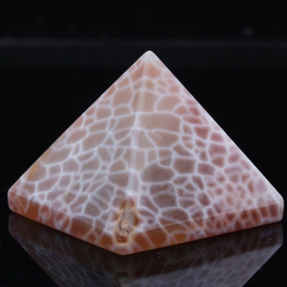 Fire Agate Pyramid
