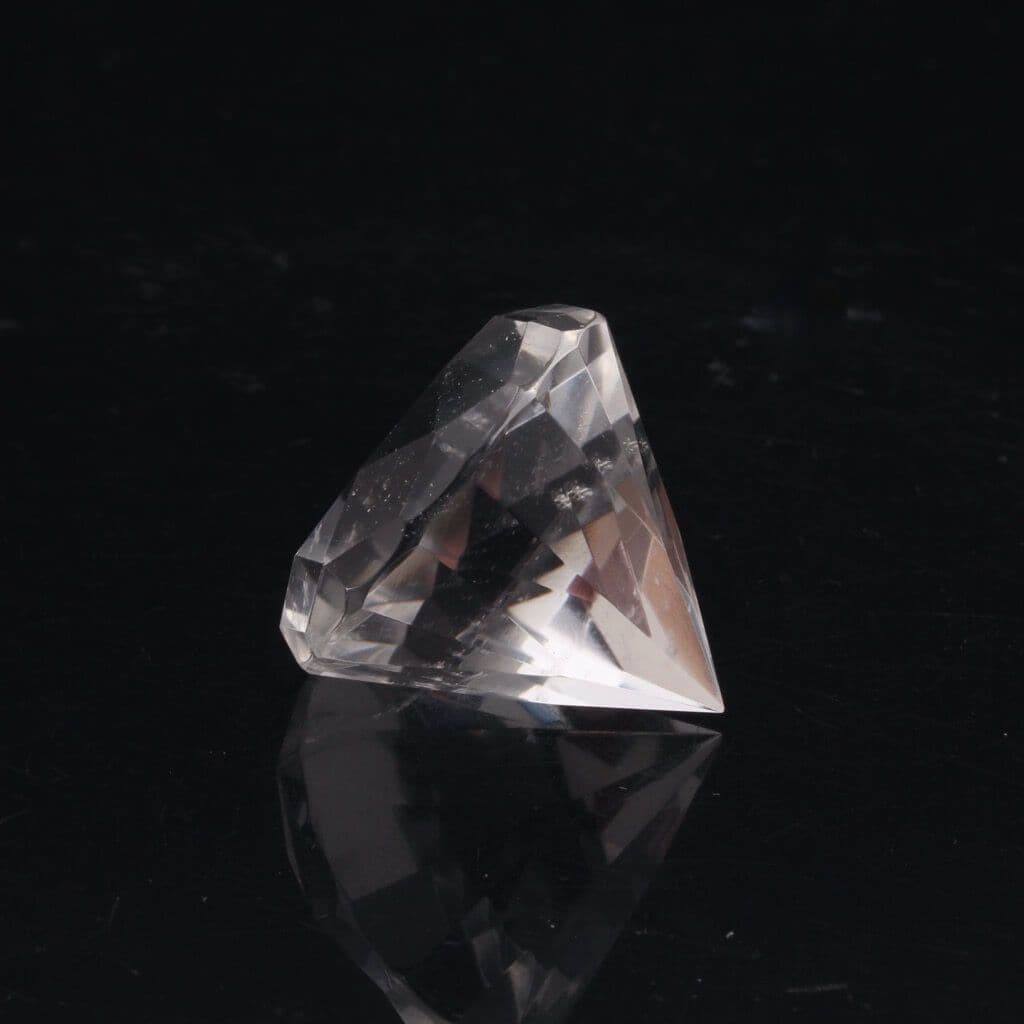 Diamond Cut Clear Quartz Crystal Wand