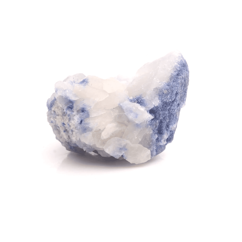 Dumortierite on quartz