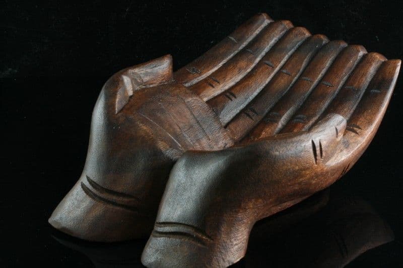 Wood Carved Hands