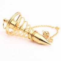Gold Spiral Pendulum