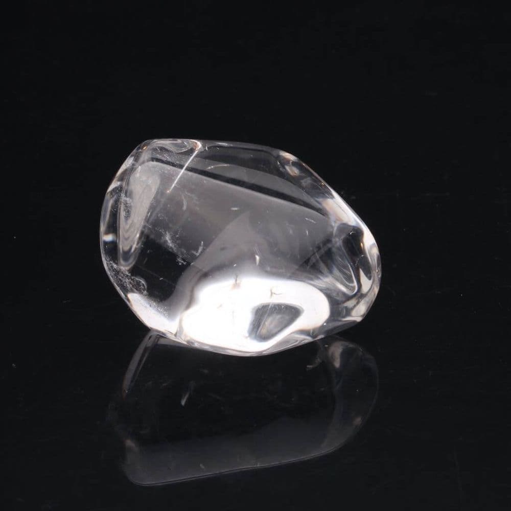 Hand Polished Clear Quartz Pebble 19