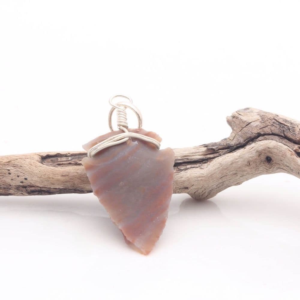 Jasper Arrowhead Pendant