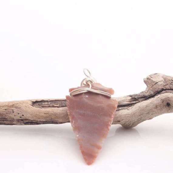 Jasper Arrowhead Pendant