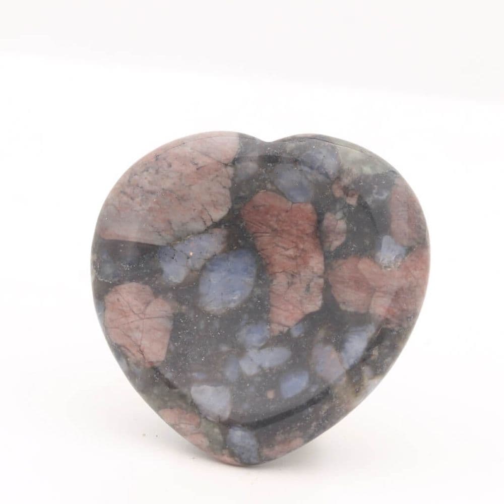 llanite (Que Sera) heart shaped worry stone | Crystal Healing