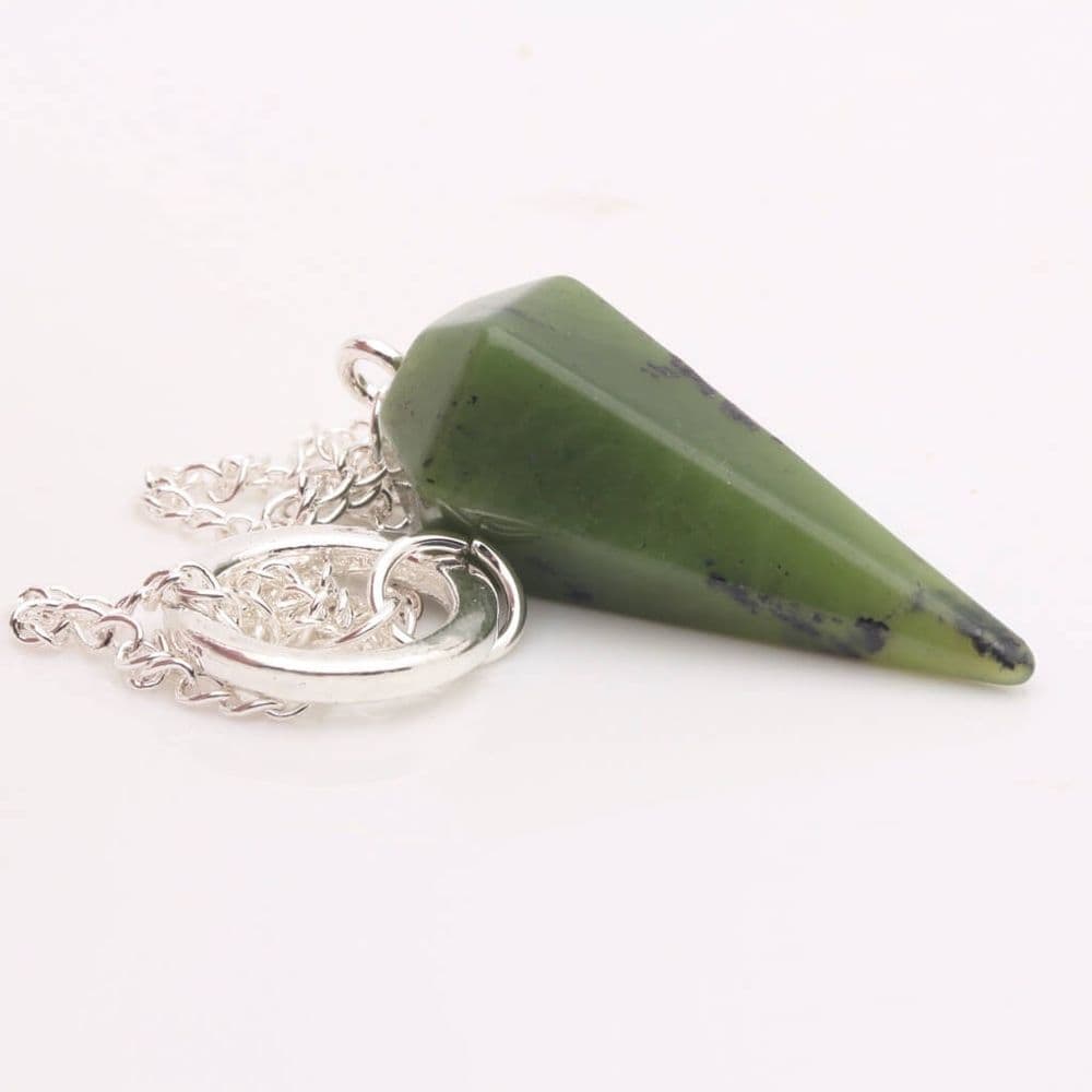 Nephrite Jade Pendulum | KSC Crystals