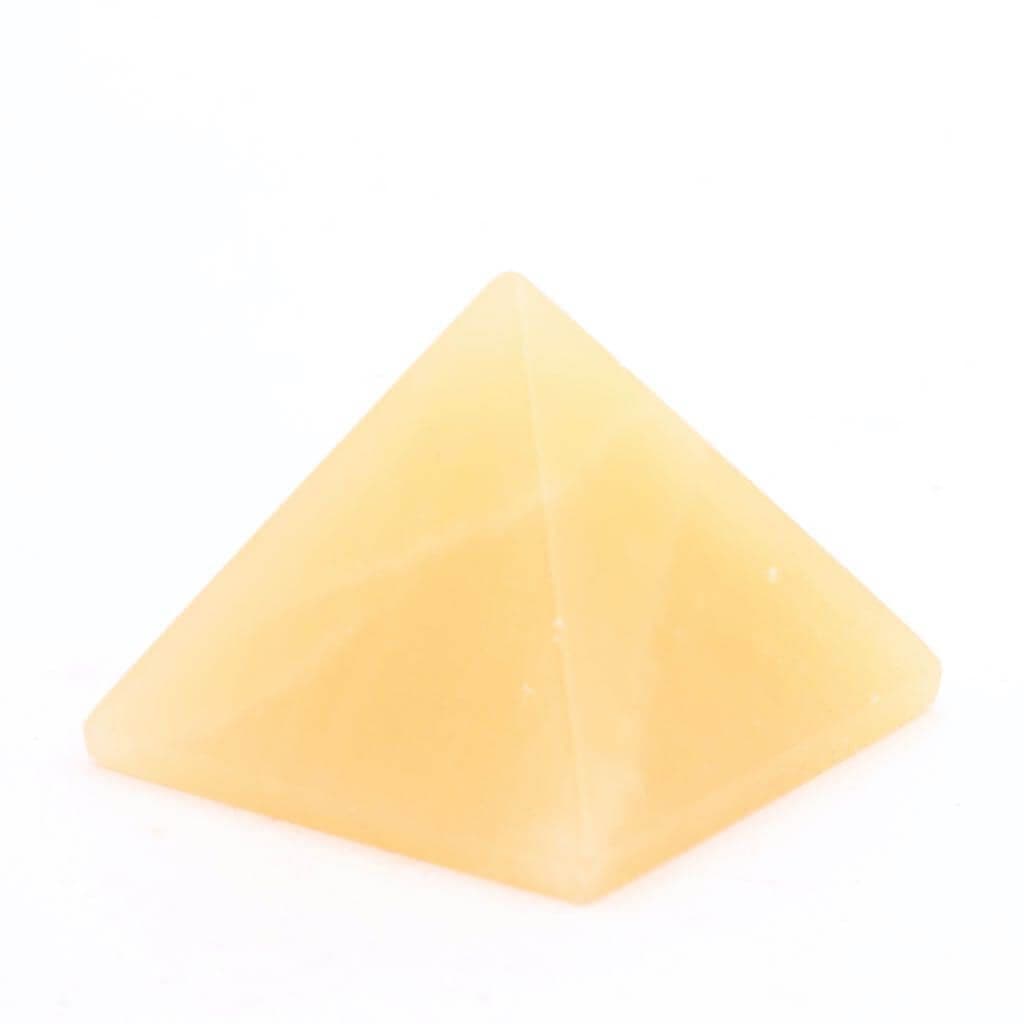 Orange Calcite Pyramid | KSC Crystals