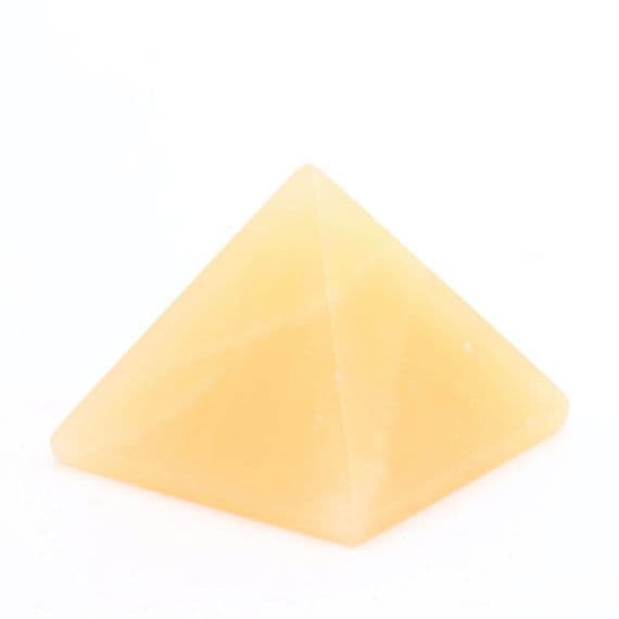Orange Calcite Pyramid | KSC Crystals