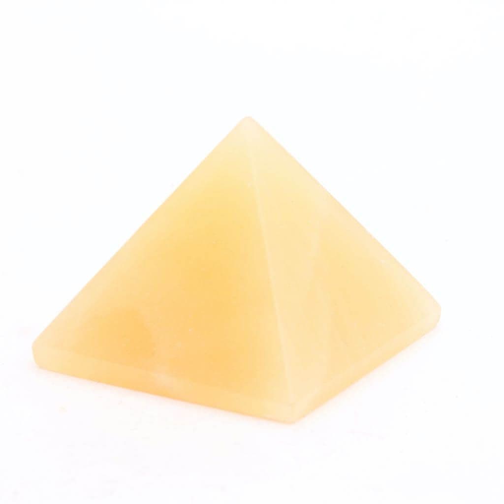 Orange Calcite Pyramid | KSC Crystals