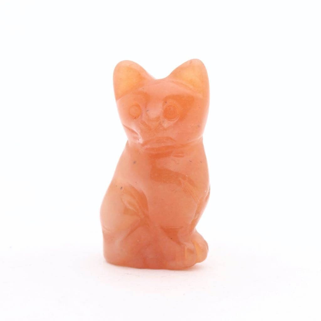 Peach Aventurine Cat | KSC Crystals