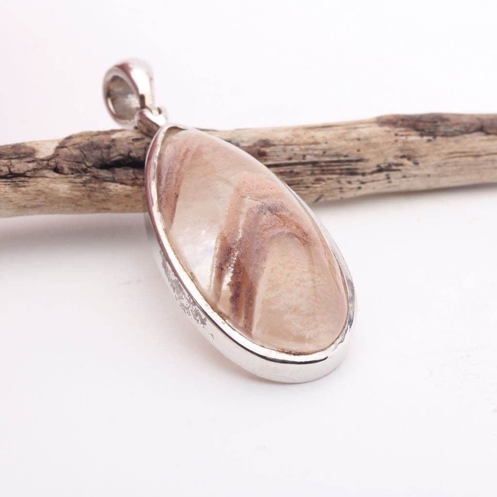 Phantom Quartz pendant set in silver