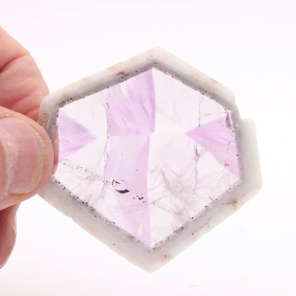 Purple Star Amethyst Slice