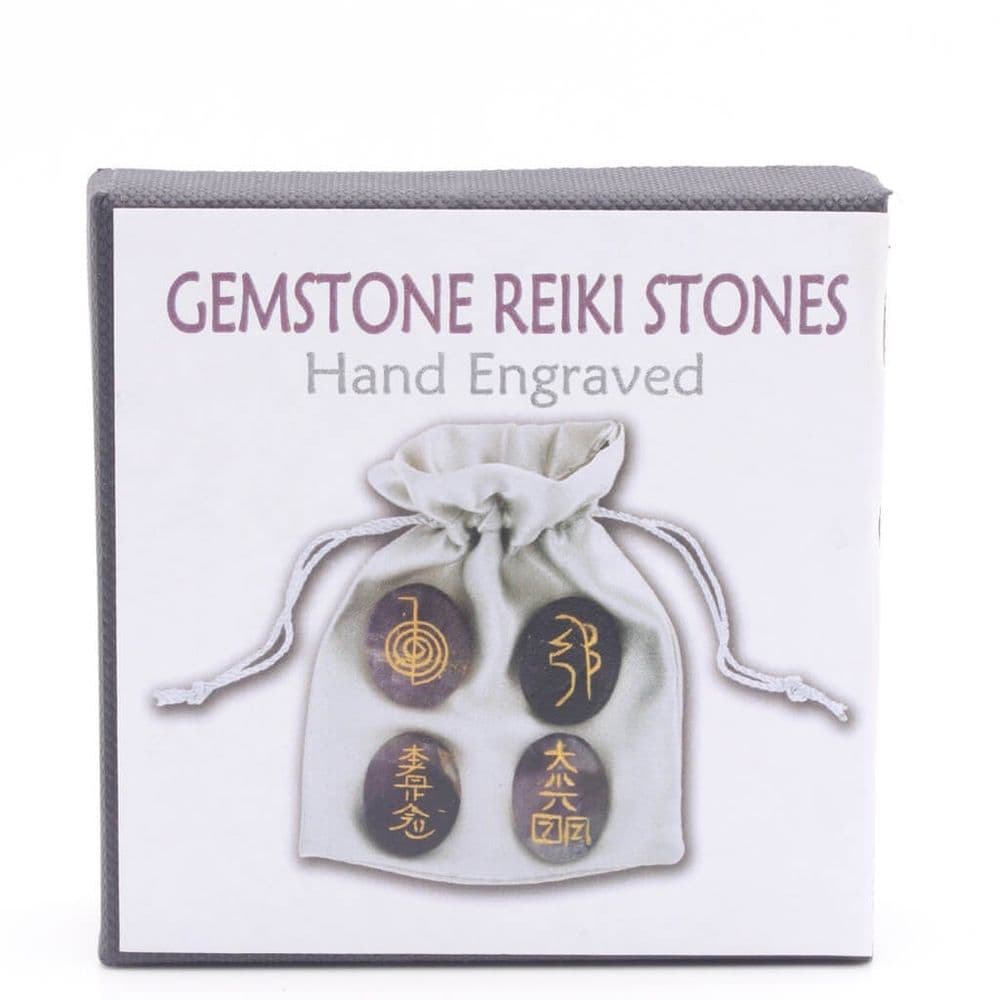 Reiki Stones 4 pcs set Amethyst