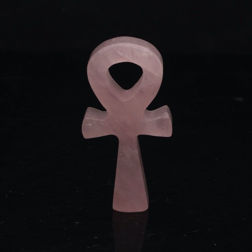 Rose Quartz Ankh | KSC Crystals