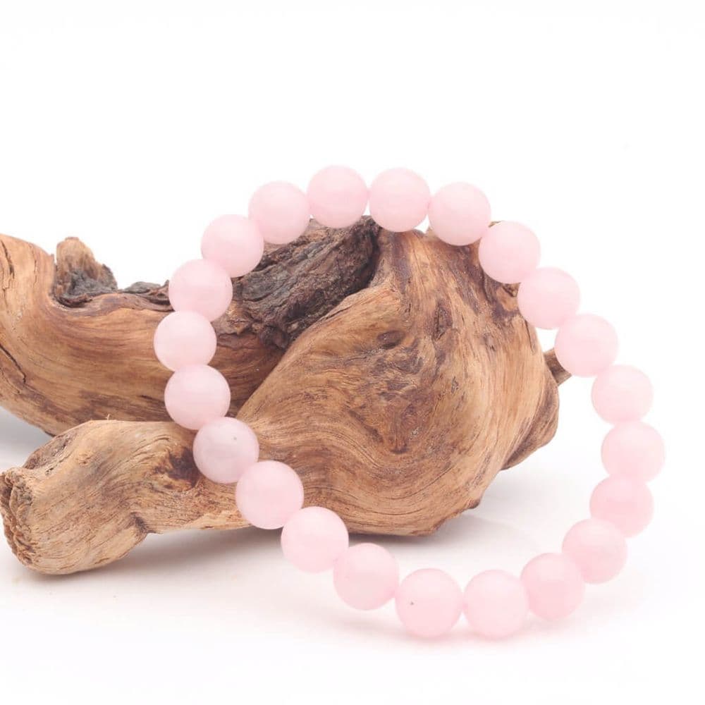 Rose Quartz Bead Bracelet