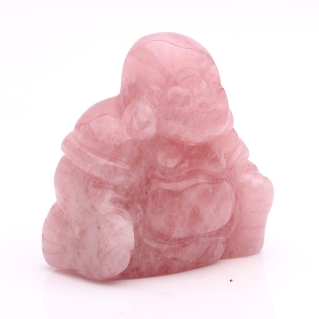 Rose Quartz Buddha Statue