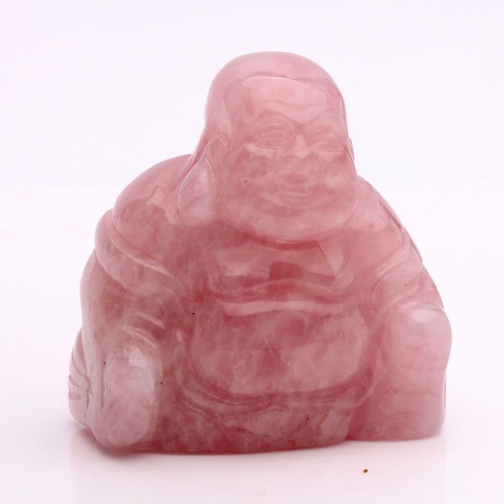 Rose Quartz Buddha Statue