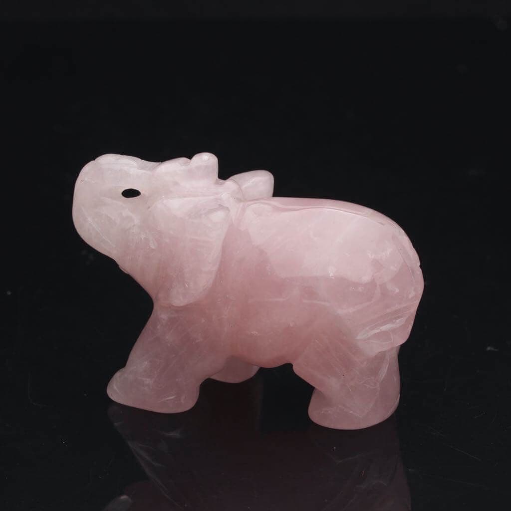 Rose Quartz Elephant