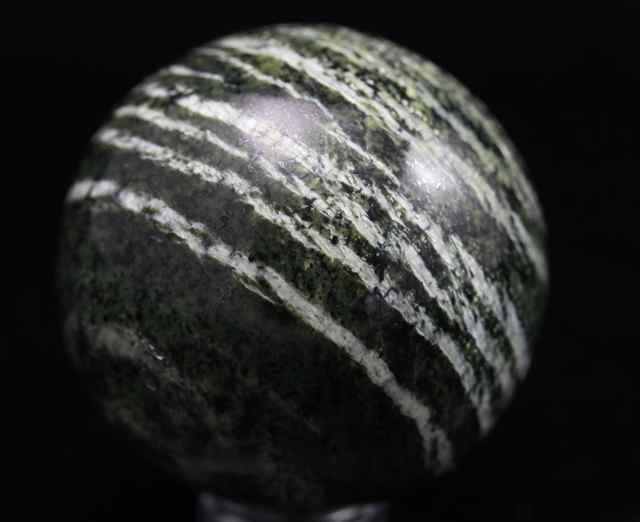 Silver Leaf Serpentine Sphere