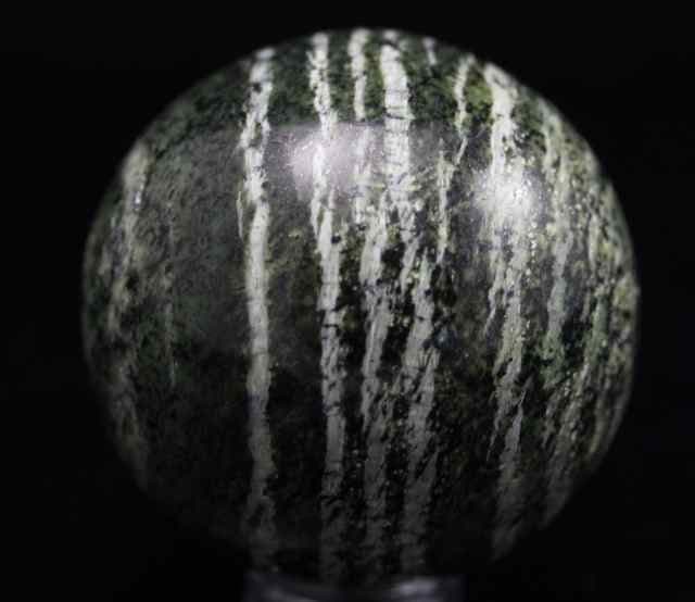 Silver Leaf Serpentine Sphere