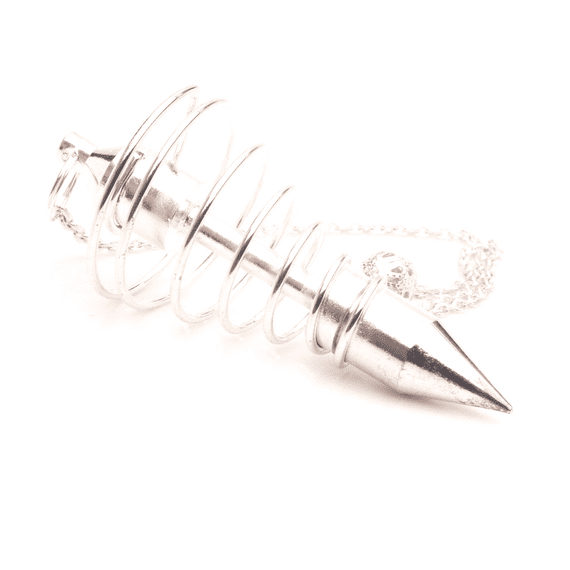 Silver Spiral Pendulum