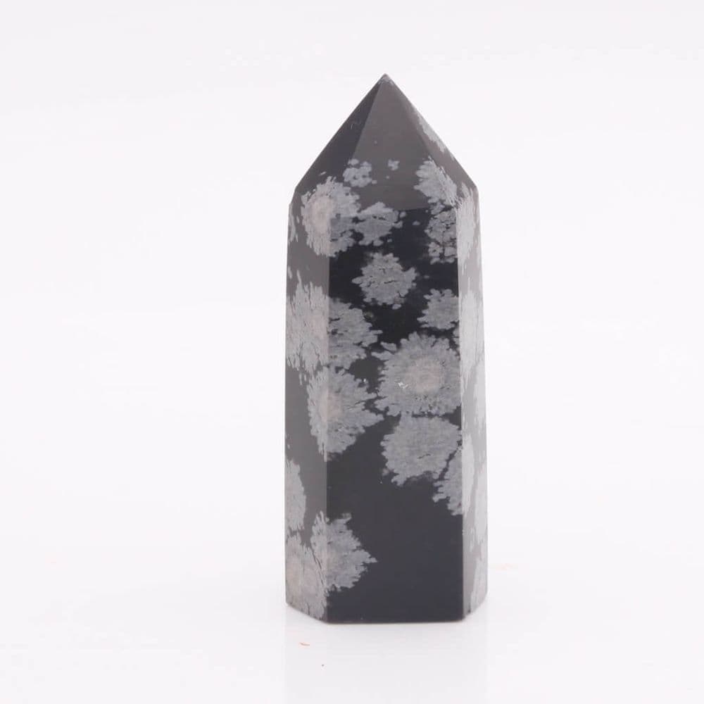 Snowflake Obsidian point | KSC Crystals