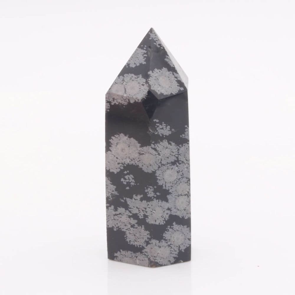 Snowflake Obsidian point | KSC Crystals