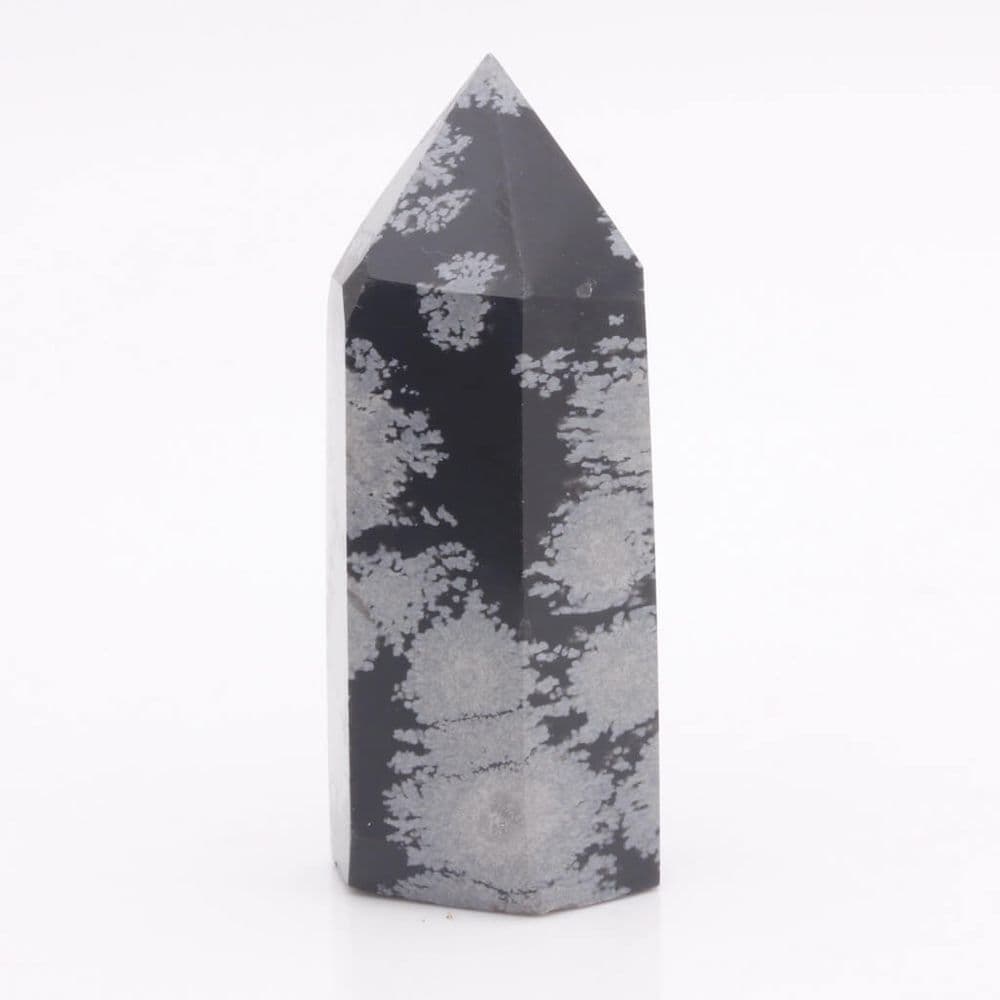 Snowflake Obsidian point | KSC Crystals