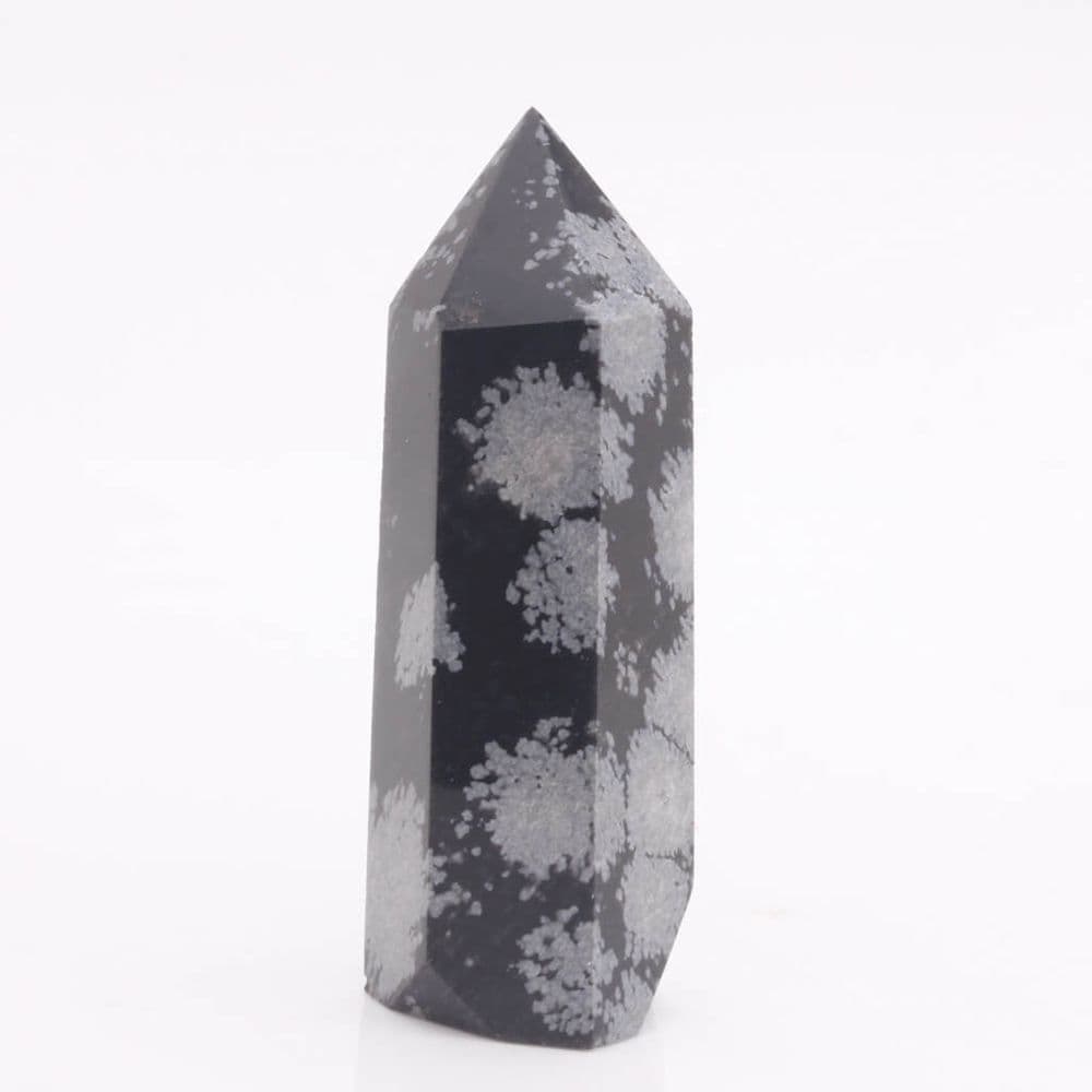 Snowflake Obsidian point | KSC Crystals