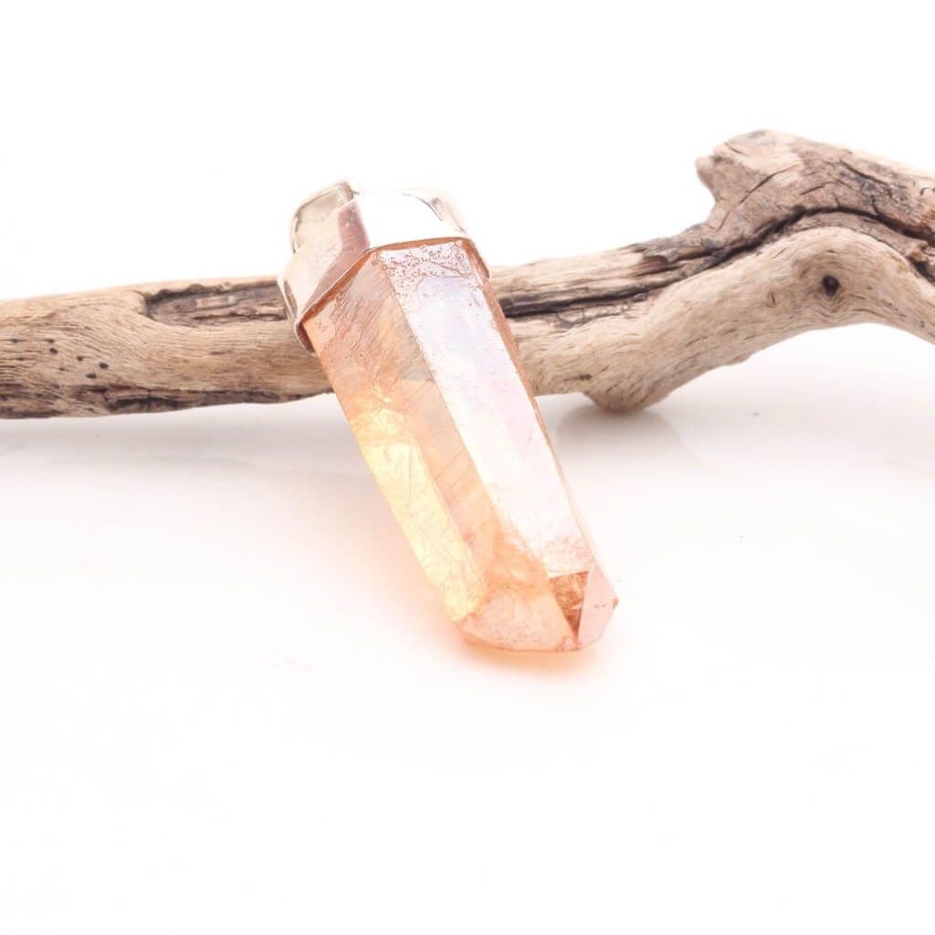 Topaz Aura Quartz Pendant 2
