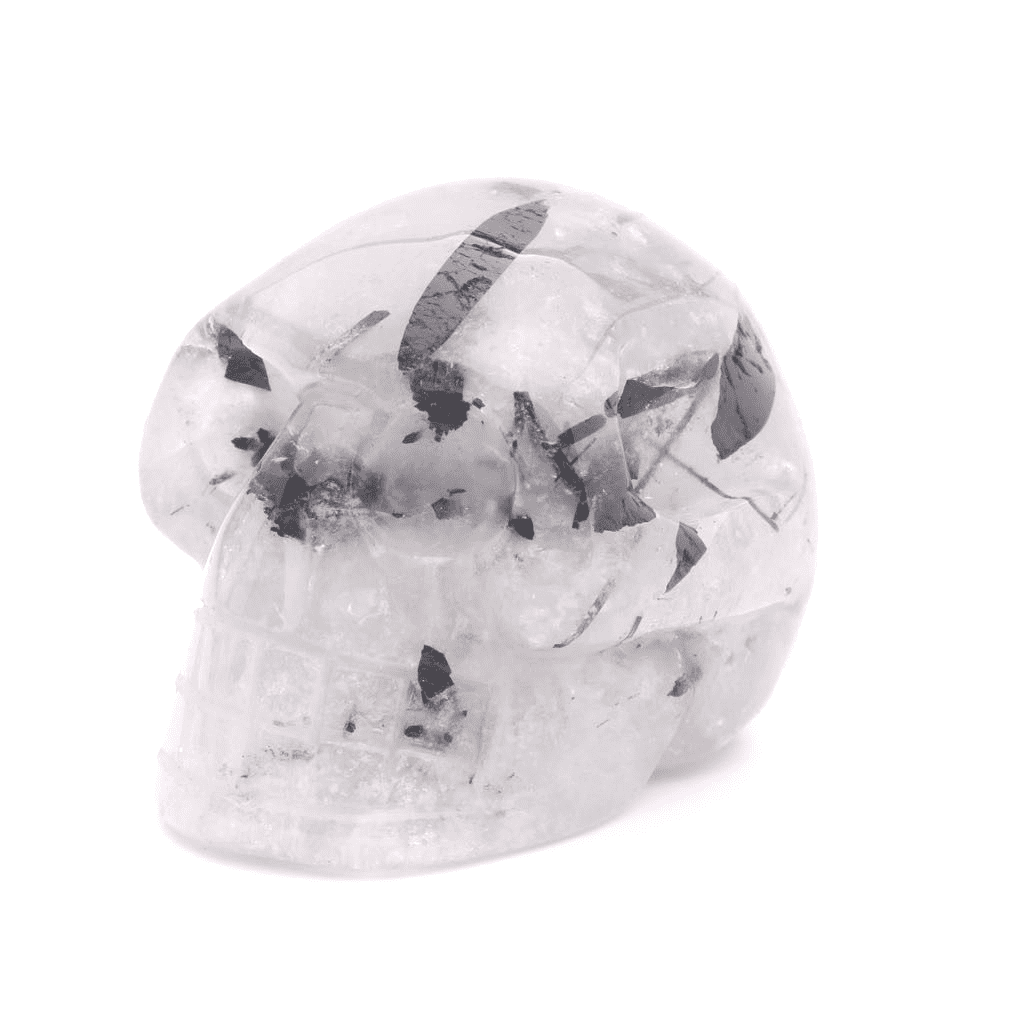 Tourmalated Quartz Skull