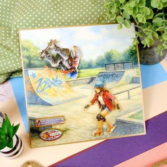 12 Sheets of Teenage Years Hunkydory Brilliant Backgrounds - 8" x 8" Papers