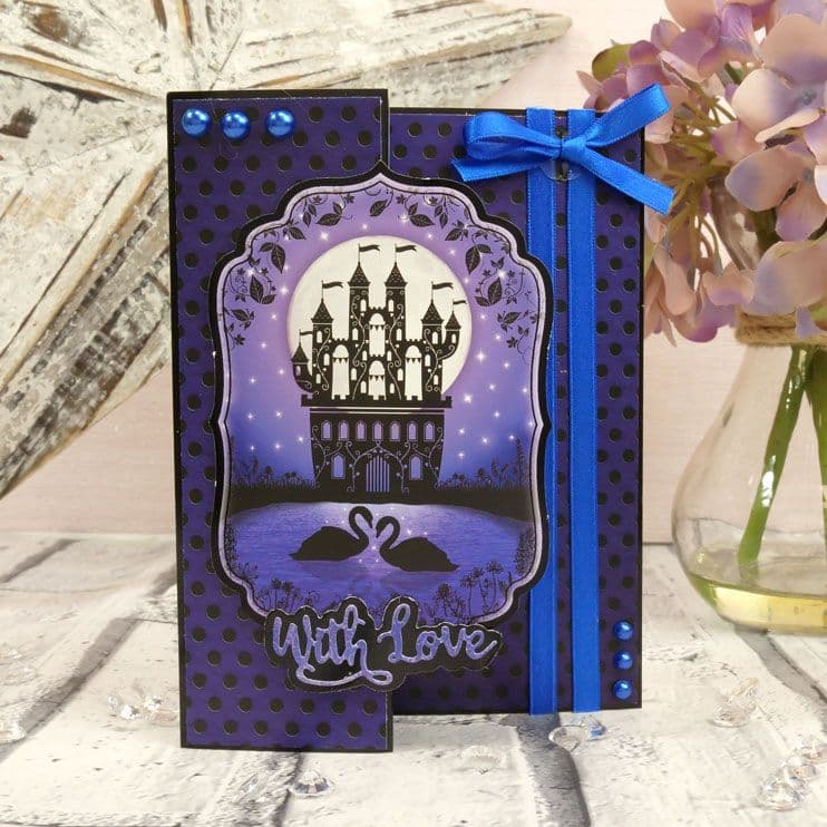 12 Twilight Kingdom Hunkydory Die Cut Foiled Card Toppers