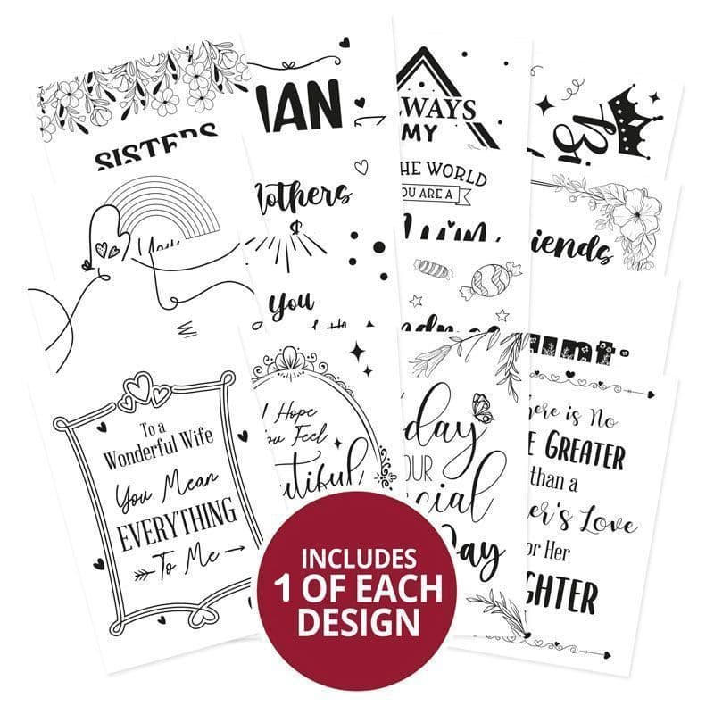 16 A7 Sheets from For The Ladies Hunkydory Say it with Style Pocket Pad