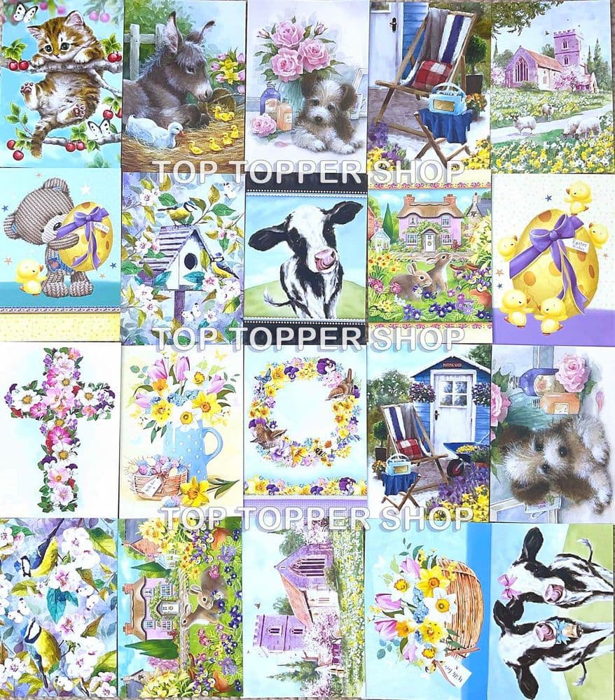 20 A6 Paper Toppers from the Hunkydory Little Book of Hello Spring