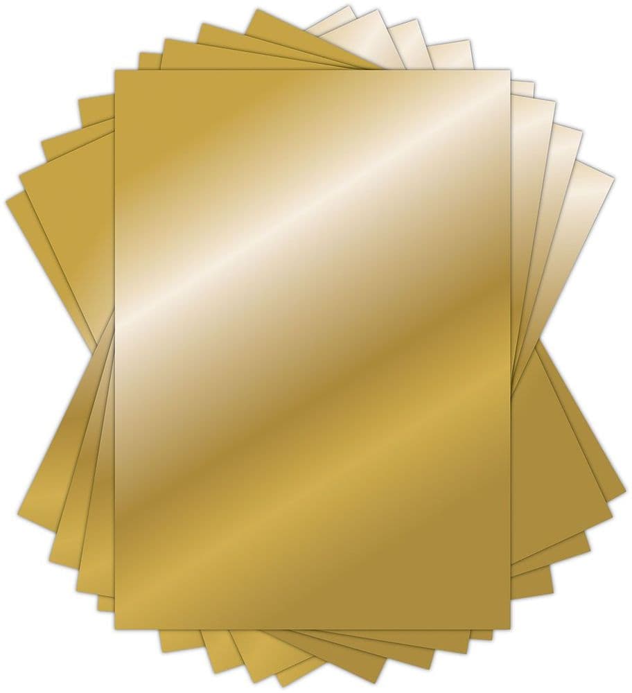 A4 Gold Mirror Card - Choose 1 Sheet or Pack of 10