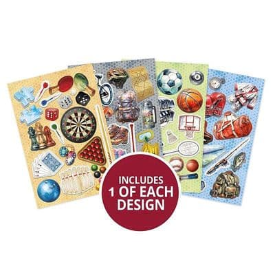 Male Themed Decoupage