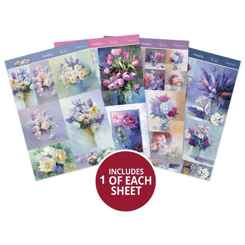 Beautiful Blooms Topper Tiles - Hunkydory 4 Sheets
