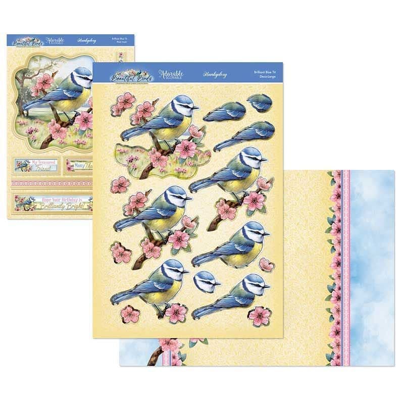 Brilliant Blue Tit - Beautiful Birds Hunkydory Die Cut Decoupage Kit