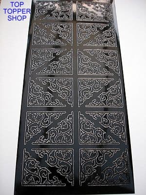 CLASSIC CORNERS BLACK PEEL OFF STICKERS 499413