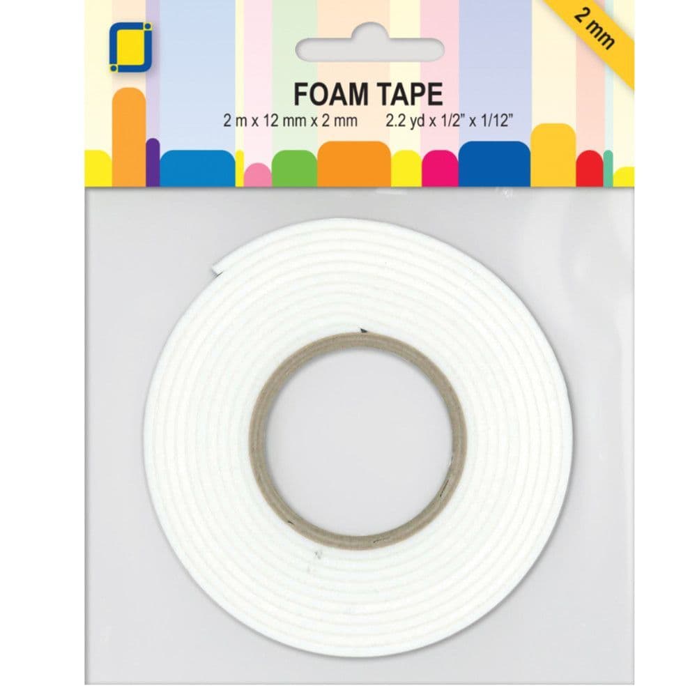 Double Sided Sticky Foam Tape 2m Roll 2mm deep JEJE