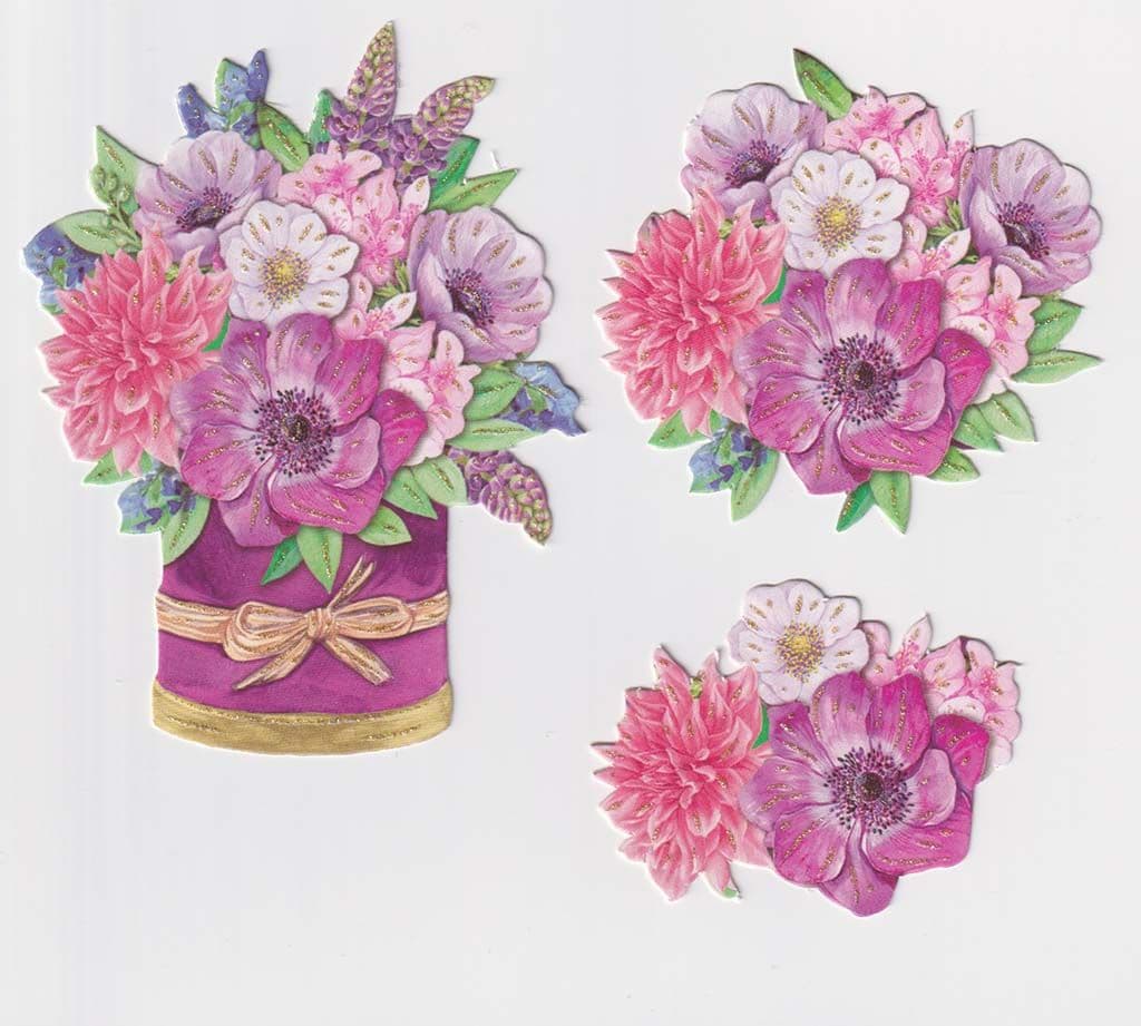 Flower Boxes 10 Easy 3d Die Cut Decoupage Toppers Hearty Crafts HC13160
