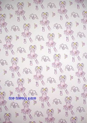 GIRLS BALLET GIRL PAPER NATION A4 BACKING PAPER