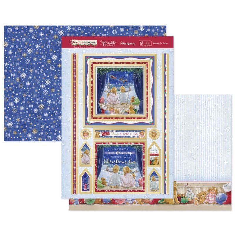 Hunkydory Christmas Festive Memories Luxury Card Topper Kit - Waiting ...