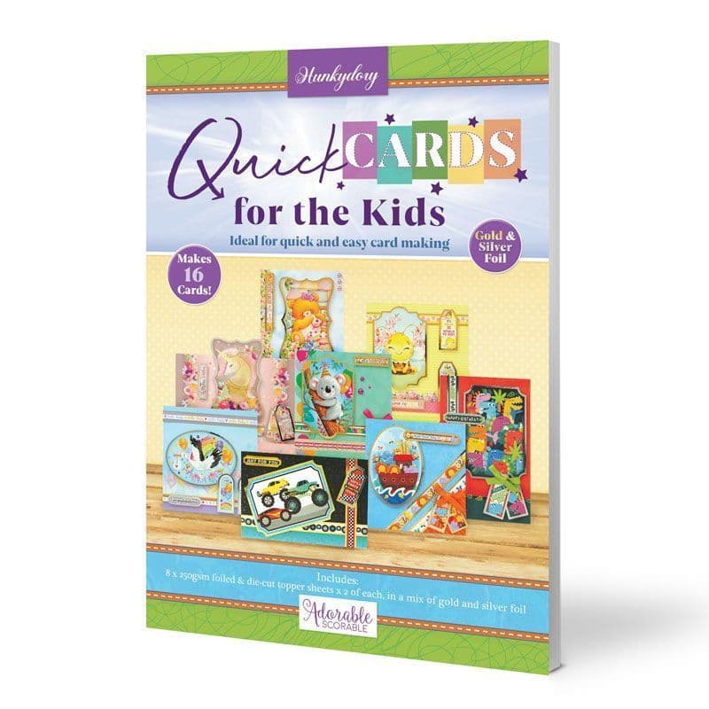 Hunkydory Quick Cards For the Kids 16 Sheets