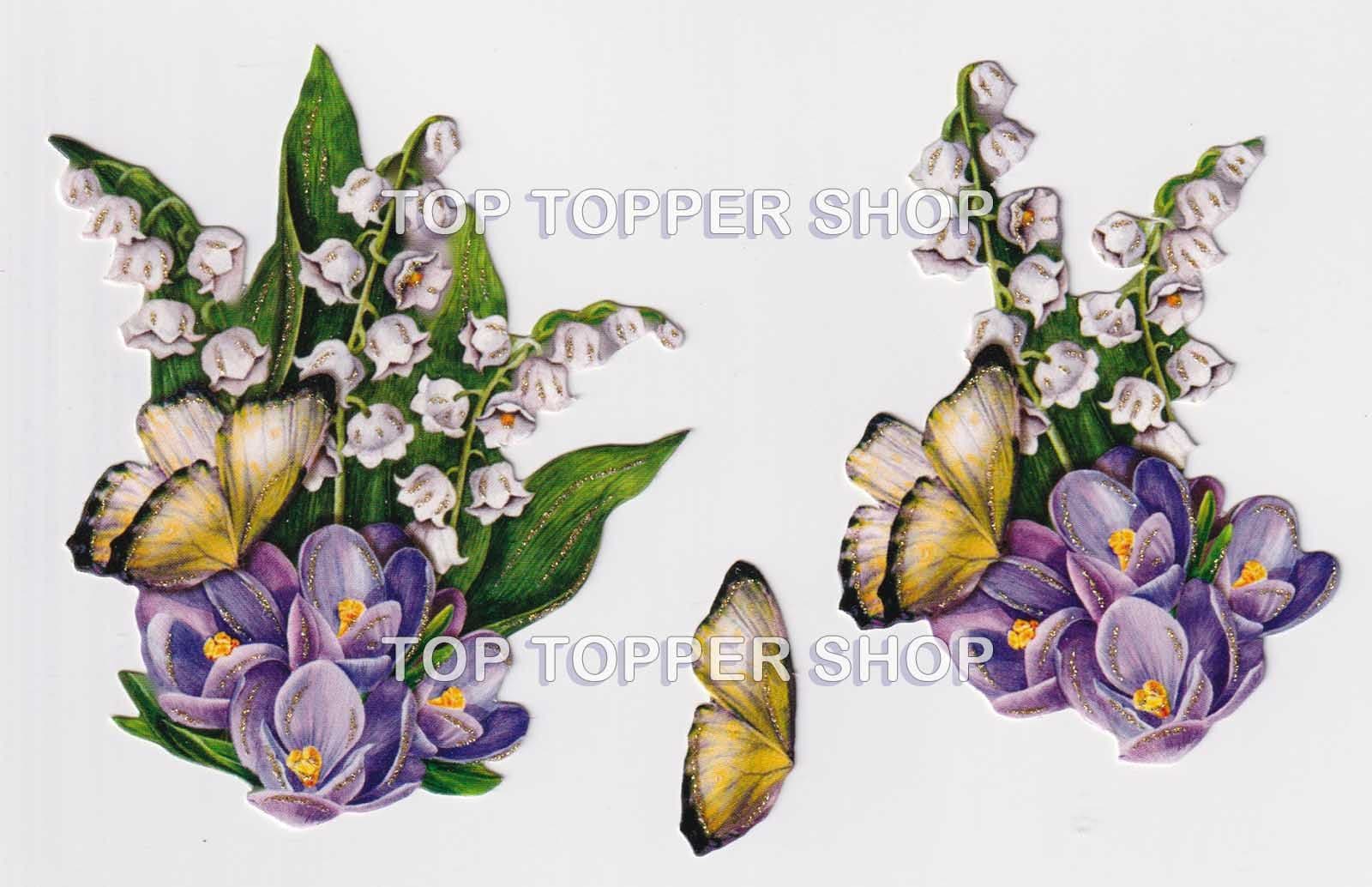 Snowdrops 10 Easy 3d Die Cut Decoupage Toppers Hearty Crafts HC11188