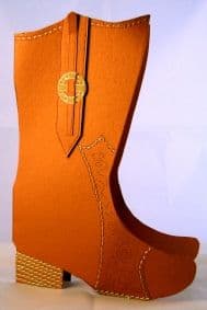 Cowboy Boot Card Template