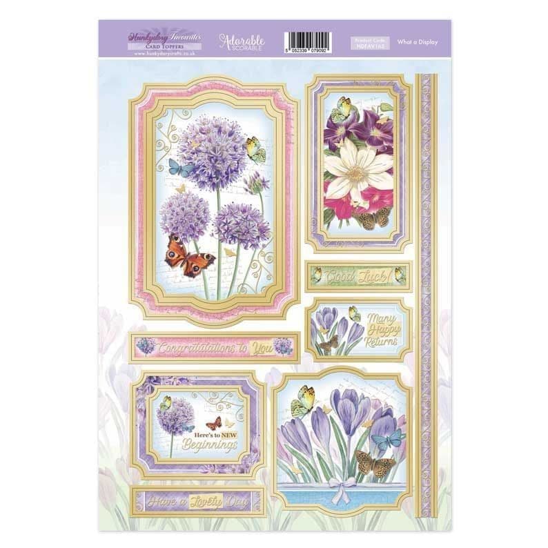 What a Display - Hunkydory Favourites Toppers A4 Sheet