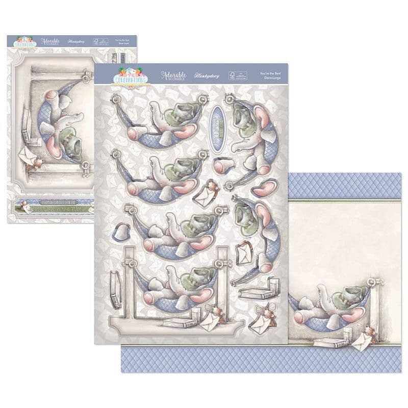 You re the Best - Cutest Celebrations Hunkydory Die Cut Decoupage Kit